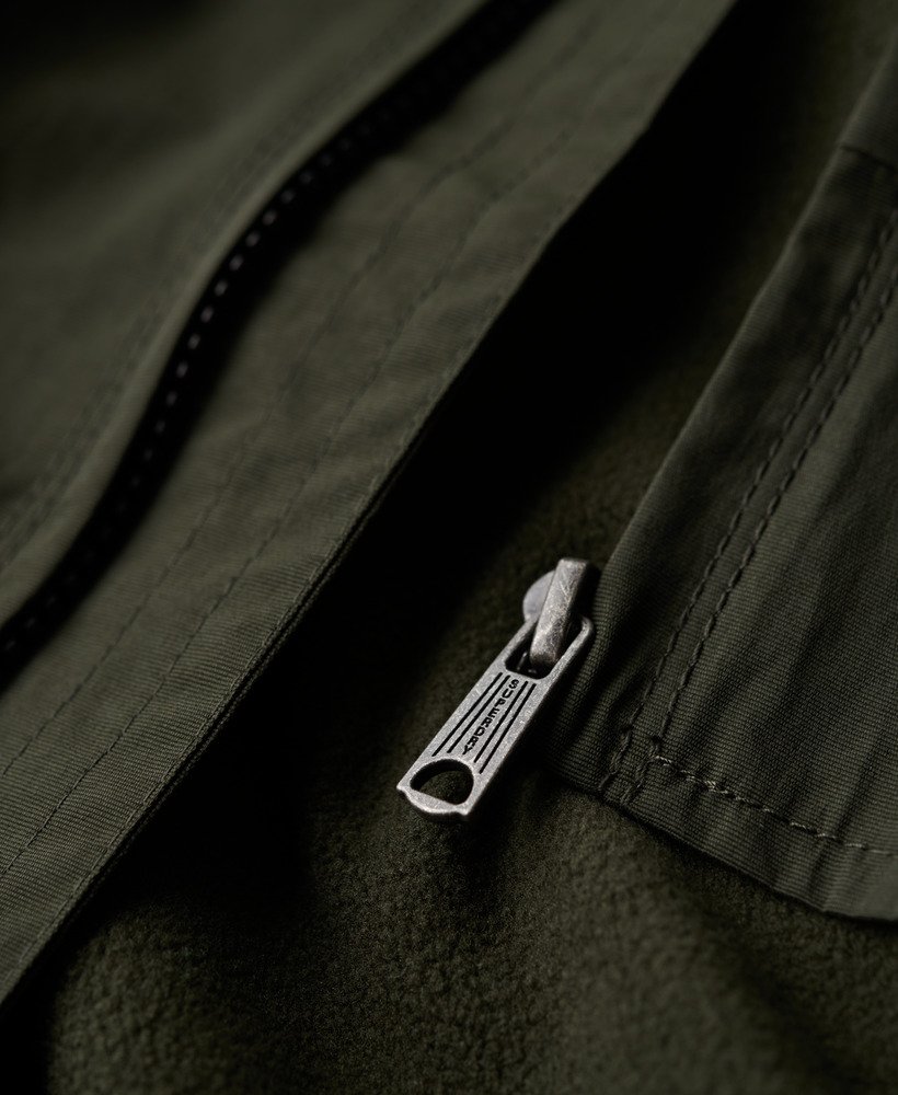 mens Surplus Nylon Hooded Bomber Jacket in Surplus Goods Olive Green ...