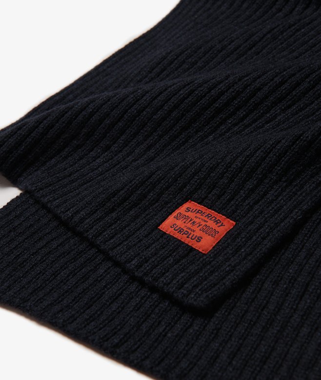 Dames Workwear gebreide sjaal in eclipse navy | Superdry BE-NL