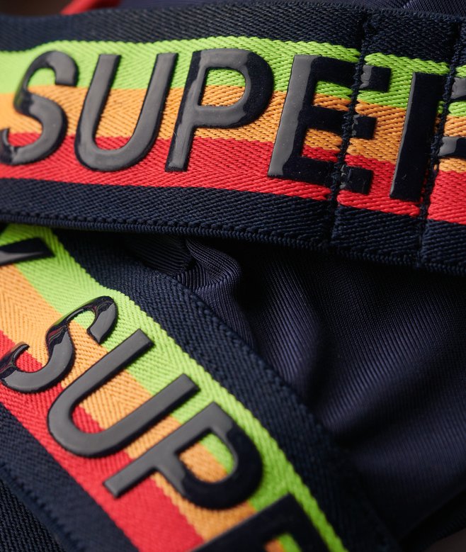 womens Logo Triangle Bikini Top in RICH NAVY | Superdry UK