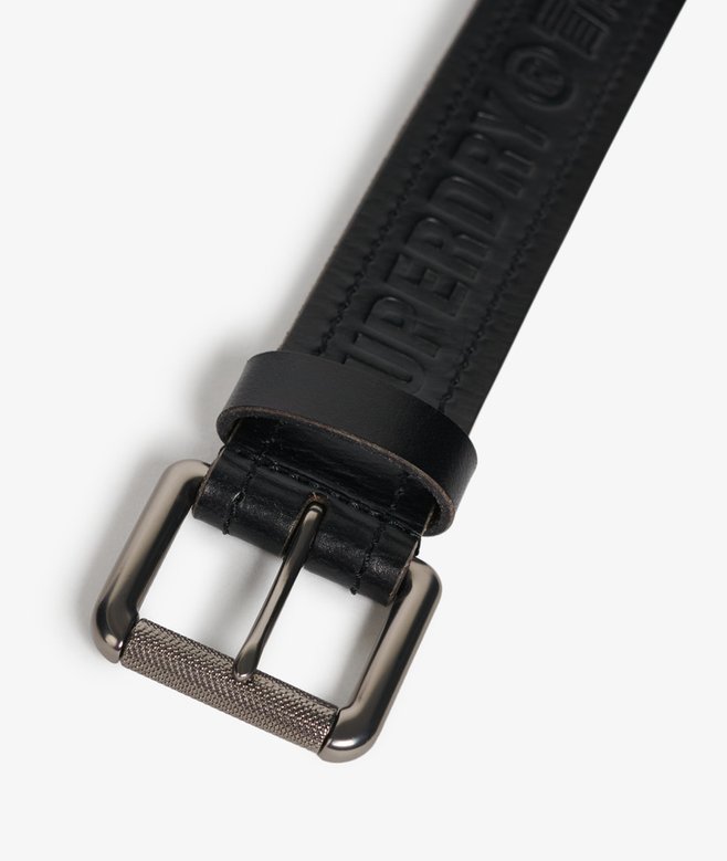 mens Vintage Branded Belt in Black | Superdry UK
