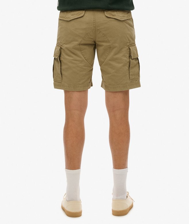 mens Organic Cotton Heavy Cargo Shorts in Dress Beige | Superdry UK