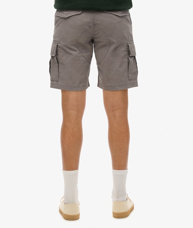 mens Organic Cotton Heavy Cargo Shorts in NAVAL GREY | Superdry UK