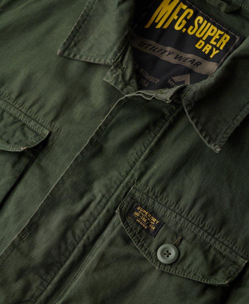 mens Military Lightweight Field Jacket in Surplus Goods Olive Green ...