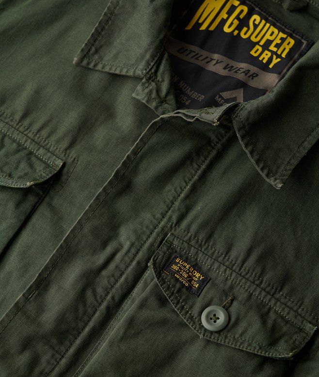 mens Military Lightweight Field Jacket in Surplus Goods Olive Green ...