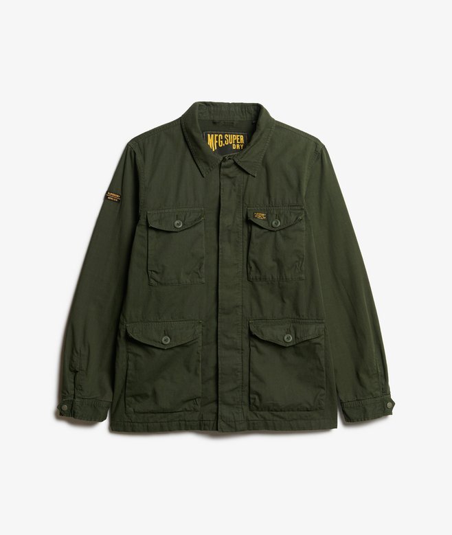 mens Military Lightweight Field Jacket in Surplus Goods Olive Green ...