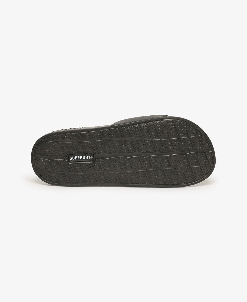 womens Core Pool Sliders in BLACK/WHITE | Superdry UK