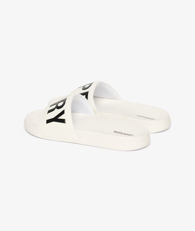 womens Core Pool Sliders in OPTIC/BLACK | Superdry UK