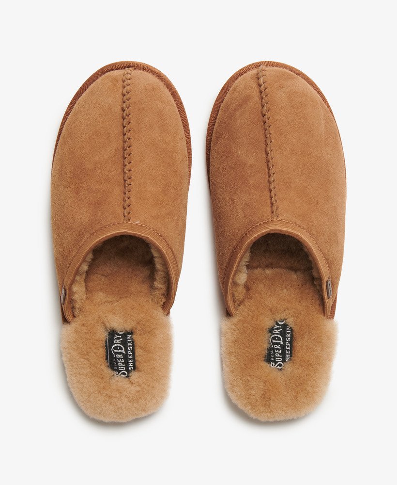 mens Suede Mule Slippers in TAN | Superdry UK