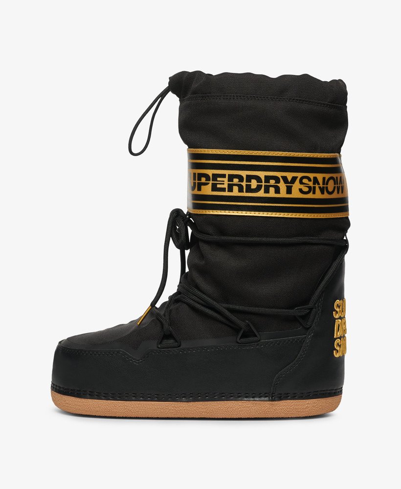 womens Snow Boots in Black Superdry UK
