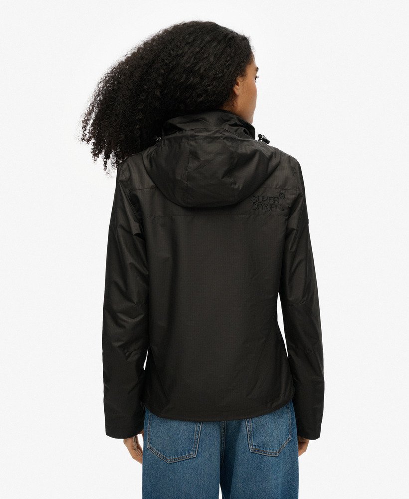 Mountain Windbreaker Jacke mit Kapuze schwarz für Damen | Superdry DE