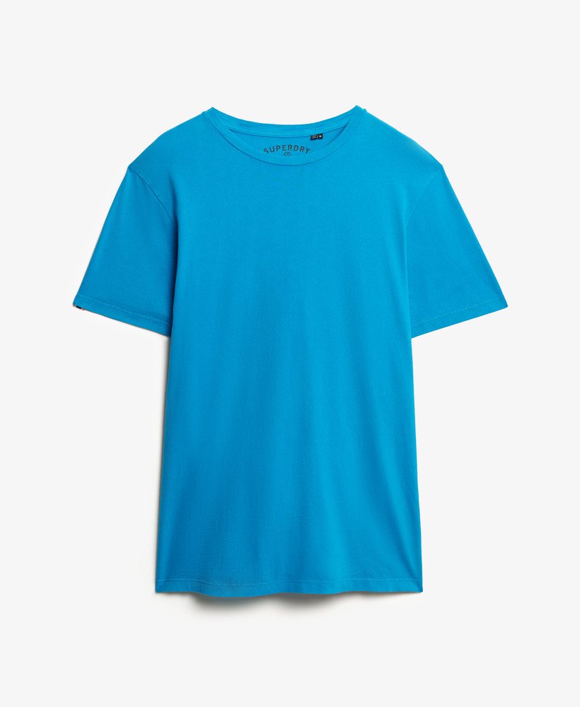 mens Classic Essential T-Shirt in Washed Atomic Blue | Superdry UK