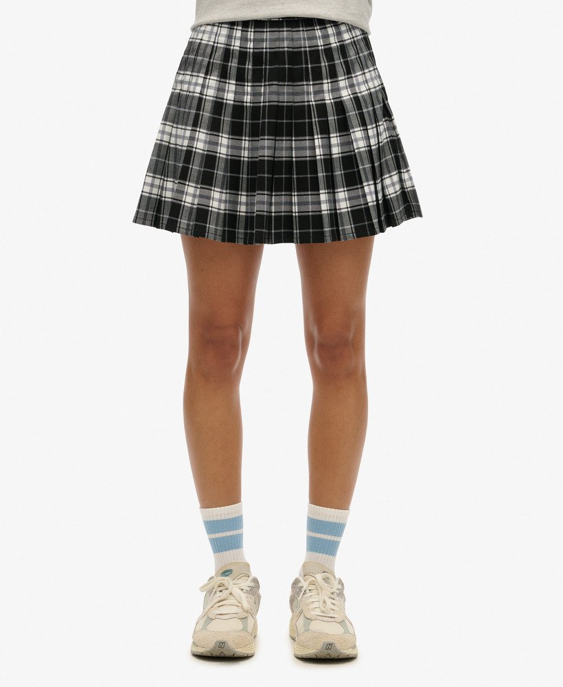 White plaid skirt store