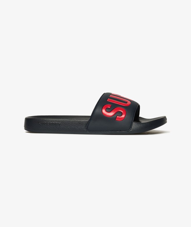 mens Core Graphic Pool Sliders in NAUTICAL NAVY | Superdry UK