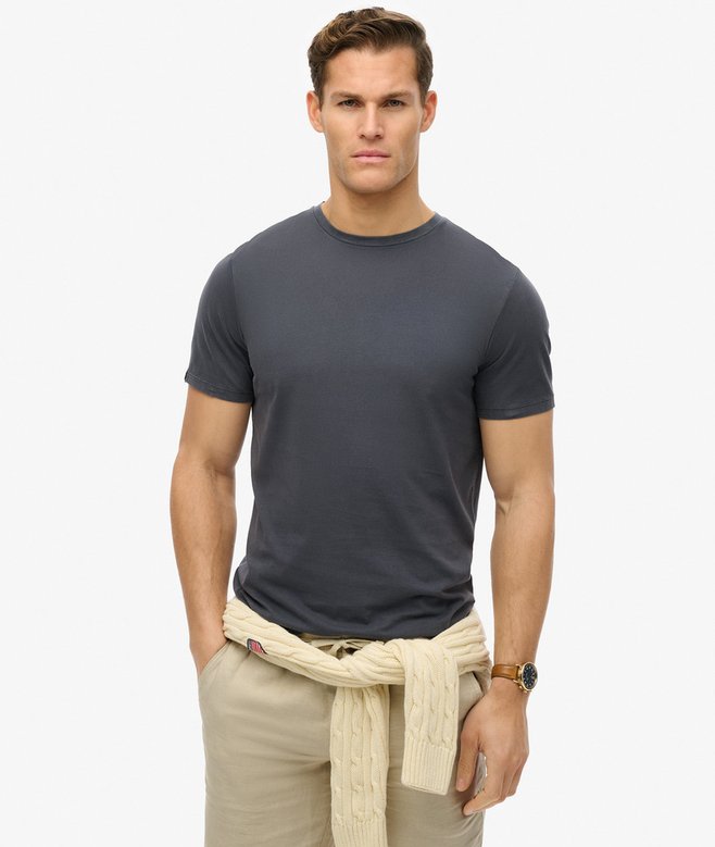 Classic Essential T-Shirt verwaschenes finster marineblau für Herren ...