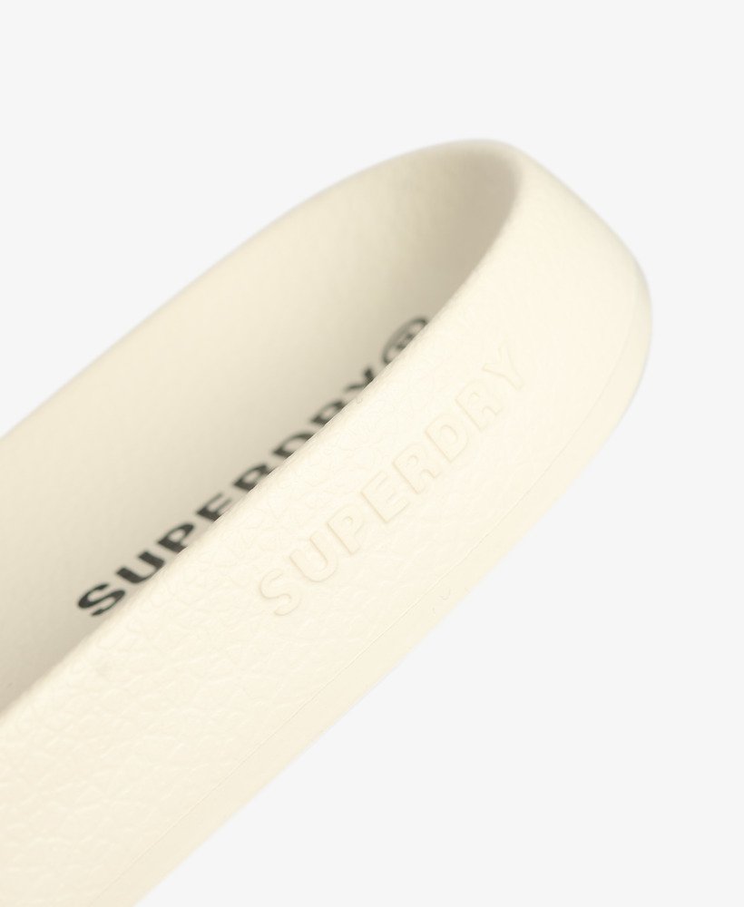 womens City Luxe Pool Sliders in OFF WHITE | Superdry UK