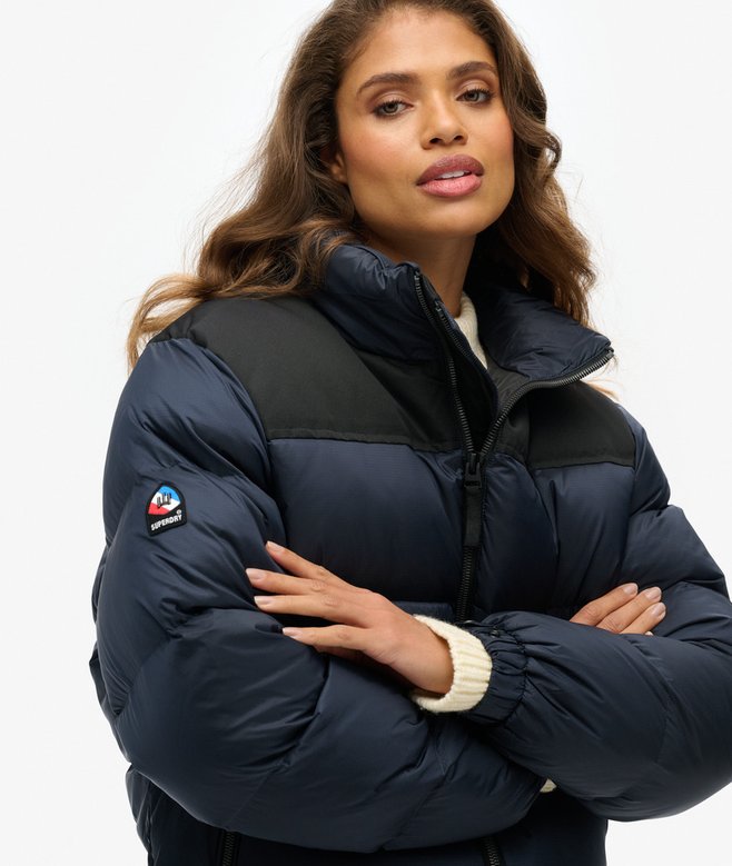 womens Sportstyle Code Puffer Jacket in Eclipse Navy | Superdry IE