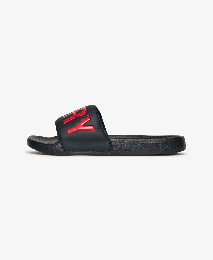 mens Core Graphic Pool Sliders in NAUTICAL NAVY | Superdry UK