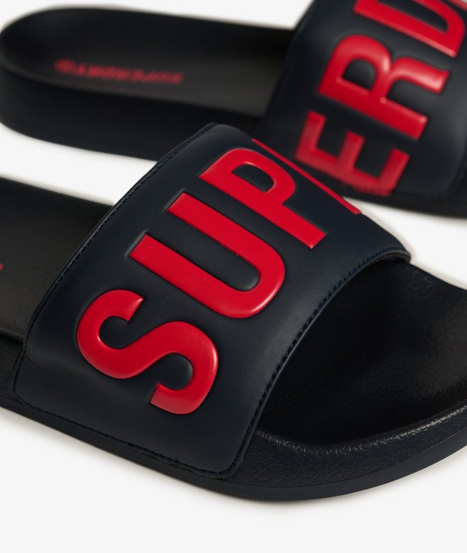 mens Core Graphic Pool Sliders in NAUTICAL NAVY | Superdry UK