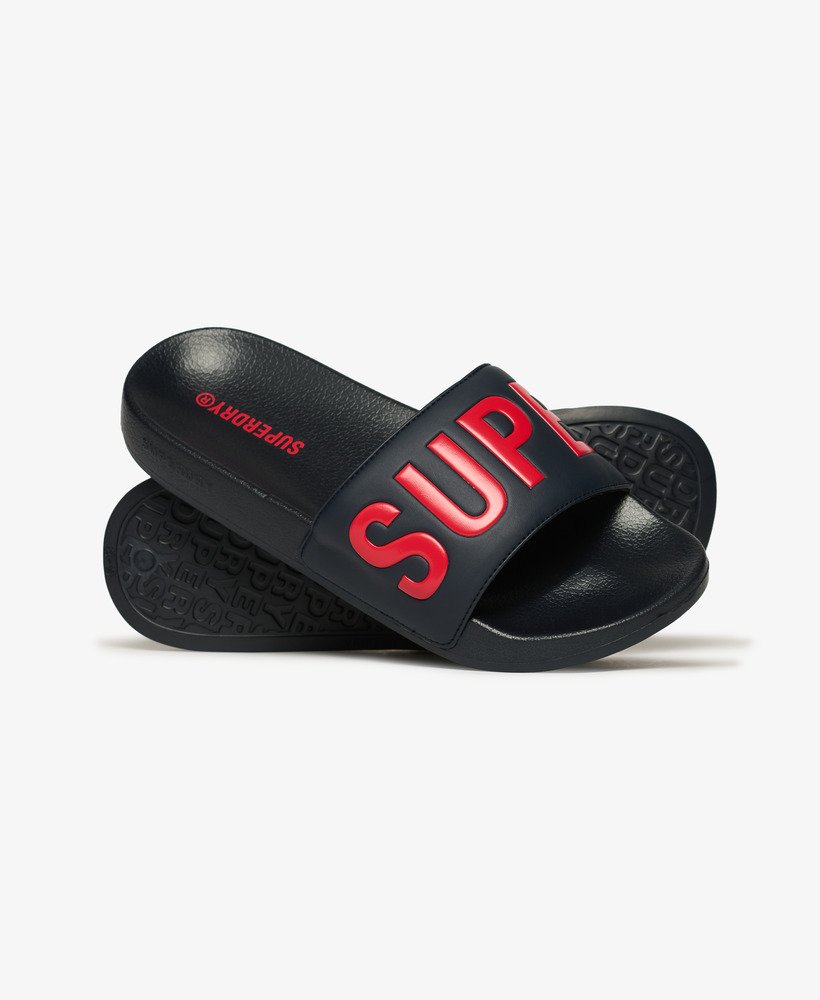 mens Core Graphic Pool Sliders in NAUTICAL NAVY | Superdry UK