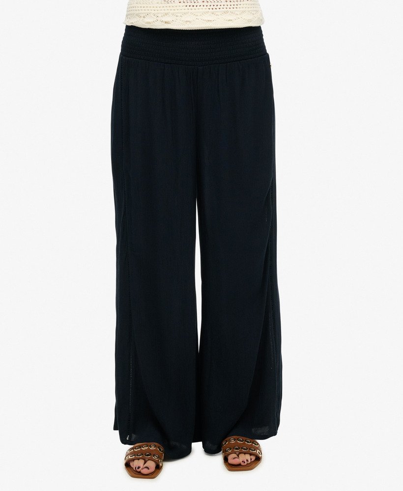 womens Beach Pants in Eclipse Navy | Superdry UK