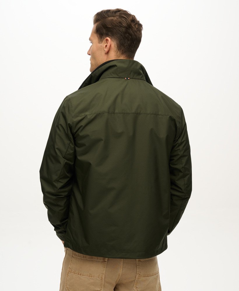 mens Non Hood Logo Windbreaker Jacket in Surplus Goods Olive Green ...