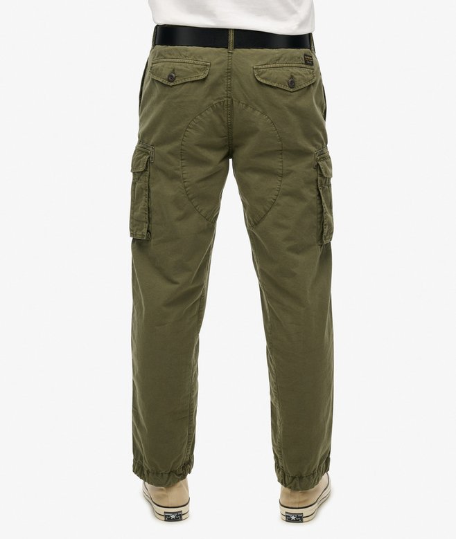mens Parachute Light Cargo Pants in Chive Green | Superdry UK