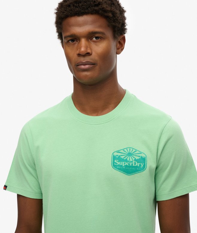 mens Superdry Sun T-Shirt in SOFT GREEN | Superdry UK