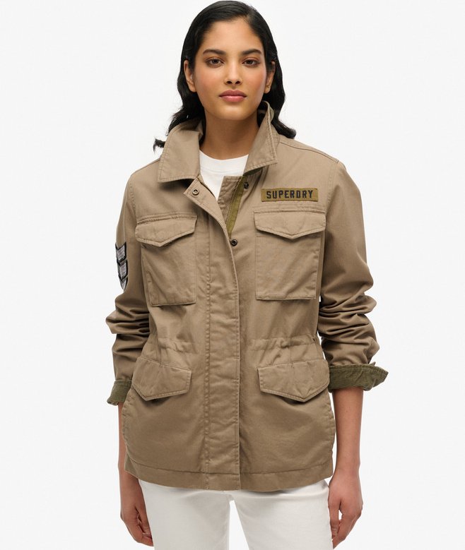 Veste militaire M65 fantaisievert sauge foncé pour Femme | Superdry FR