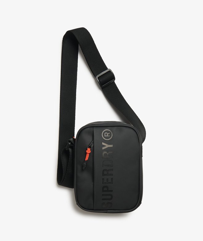 womens Tarp Cross Body Bag in Black Tonal | Superdry UK