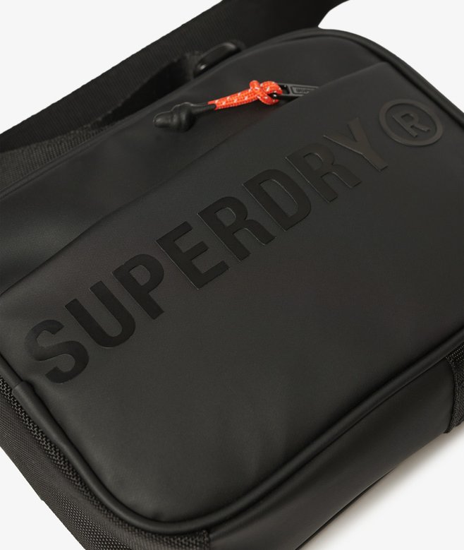 womens Tarp Cross Body Bag in Black Tonal | Superdry UK
