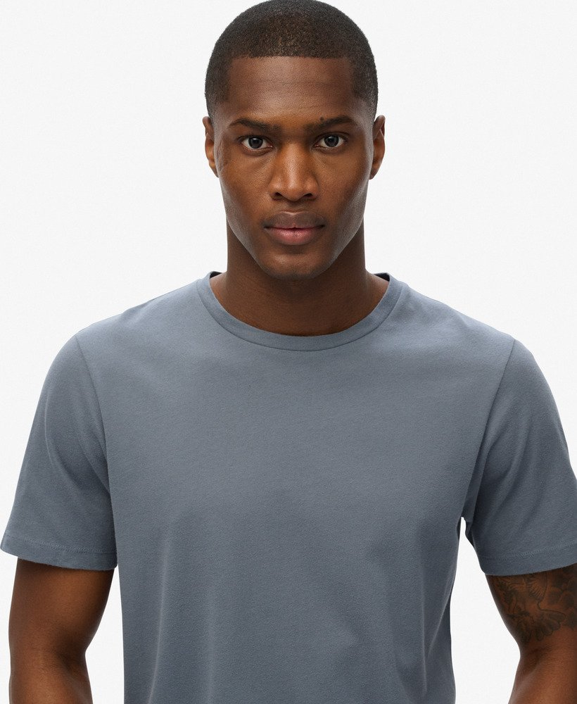 Hombre Camiseta Essential Clásica en azul tormenta | Superdry ES