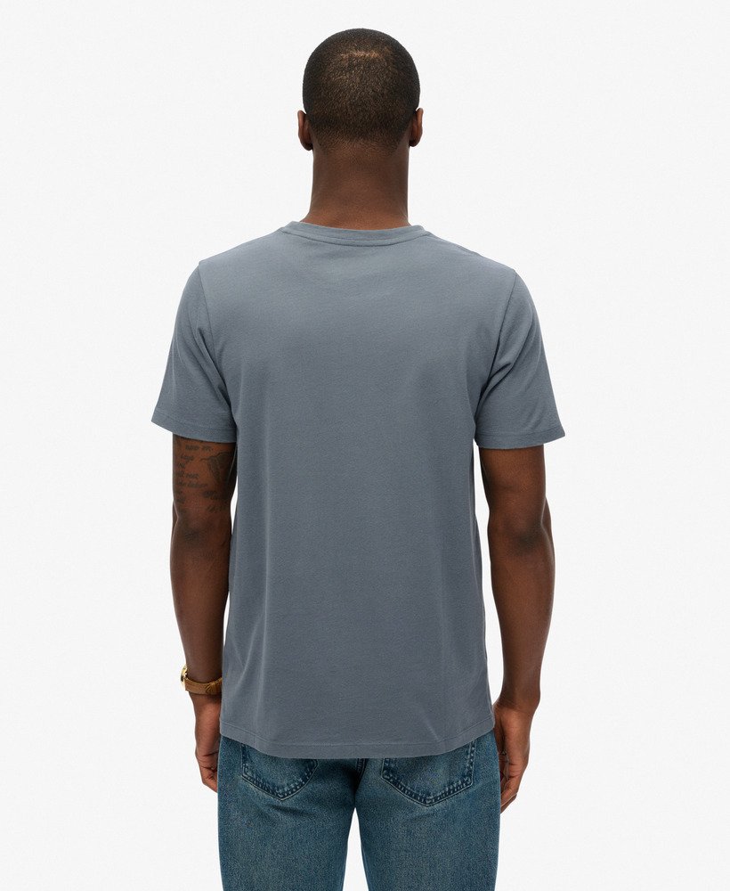 Hombre Camiseta Essential Clásica en azul tormenta | Superdry ES