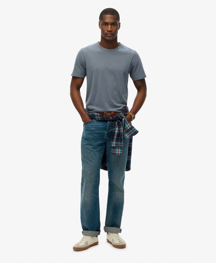 Hombre Camiseta Essential Clásica en azul tormenta | Superdry ES
