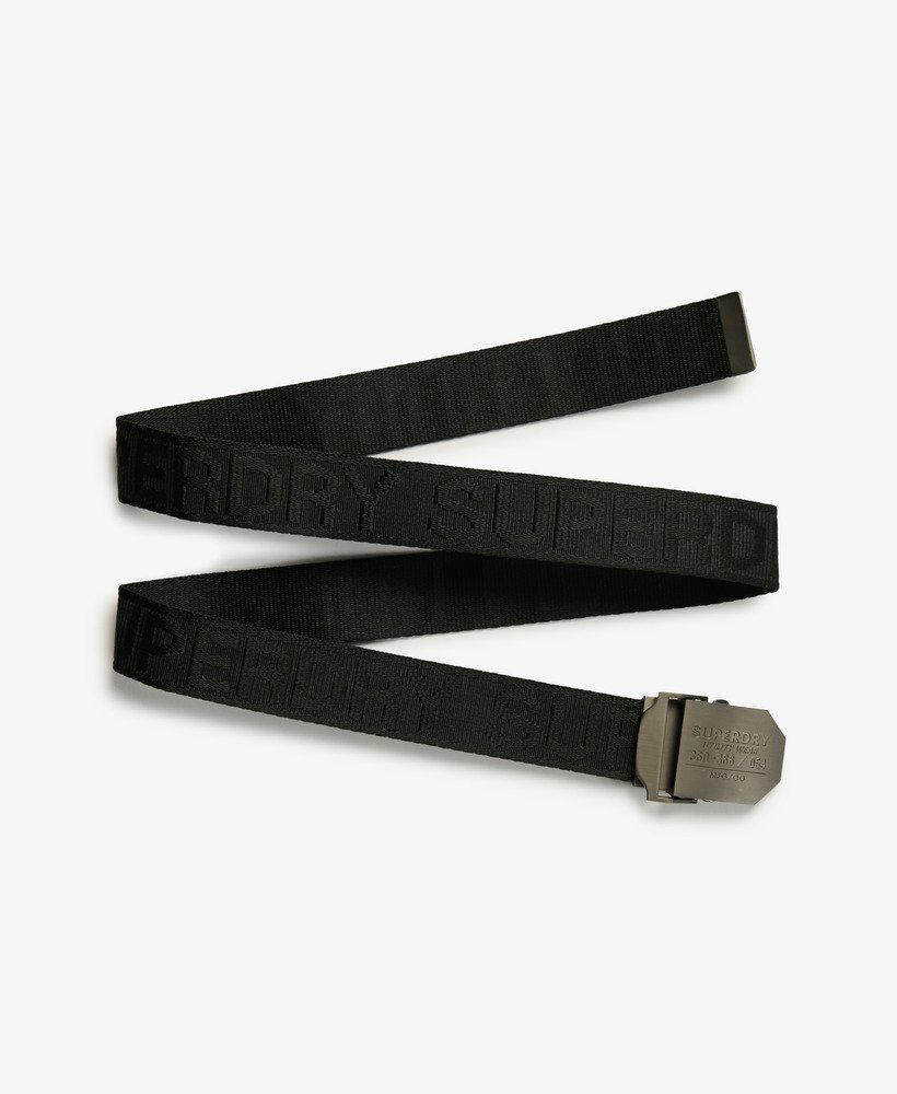 mens Workwear Webbing Belt in Black | Superdry UK