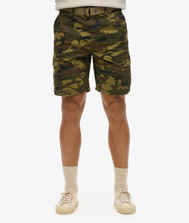mens Heavy Cargo Shorts in Nathan Camo | Superdry UK