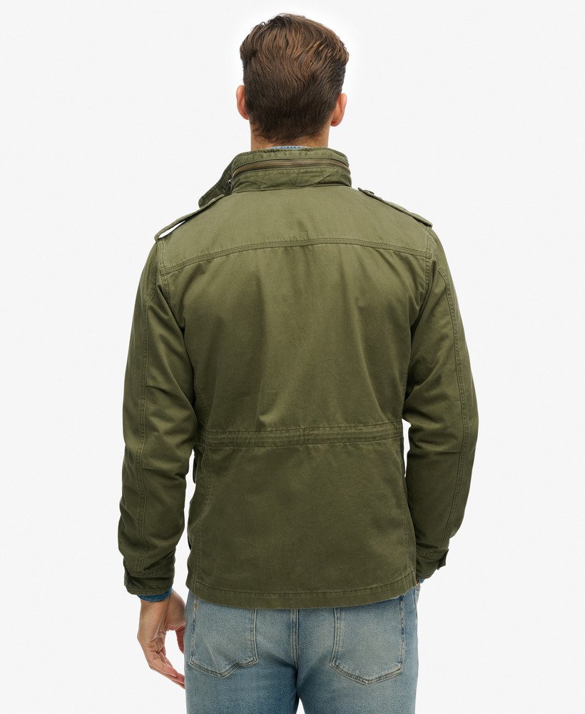 mens Rookie Field Jacket in Army Khaki Green | Superdry UK