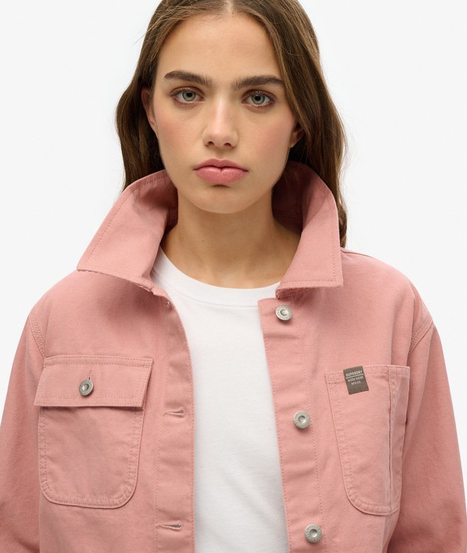womens Chore Jacket in Ash Rose | Superdry UK