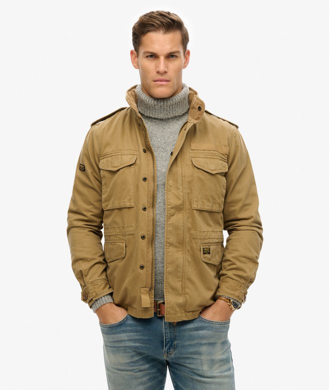 mens Rookie Field Jacket in Sandstone Brown | Superdry UK