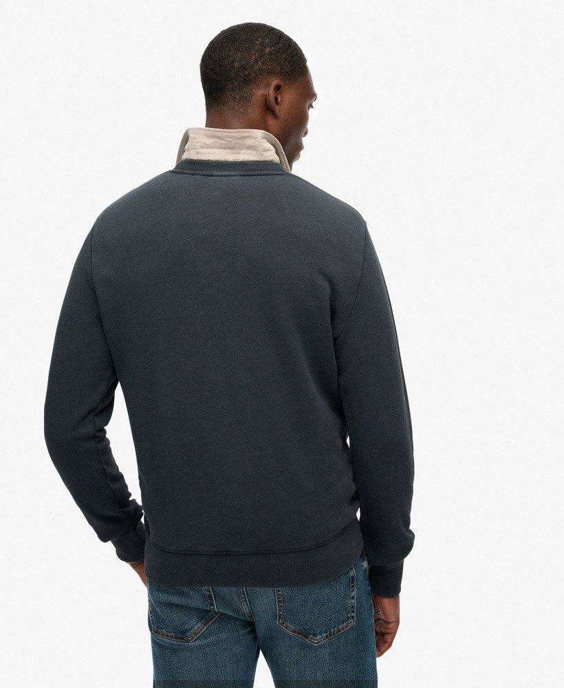 mens Great Outdoors Embroidered Sweatshirt in Eclipse Navy | Superdry UK