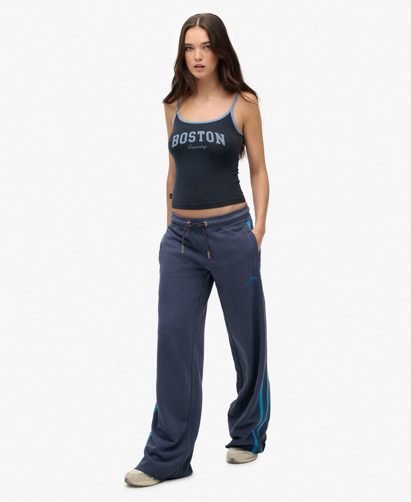 womens Athletic Essentials Logo Straight Joggers in CLASSIC NAVY ...