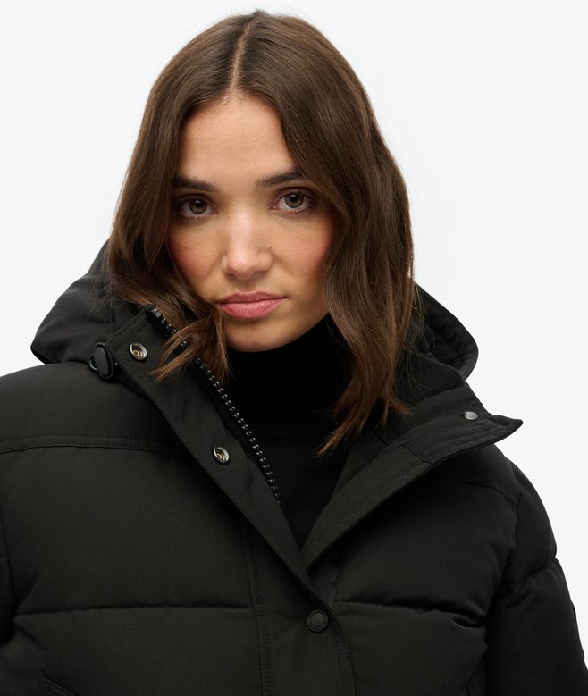 womens Everest Bomber Jacket in Black | Superdry US