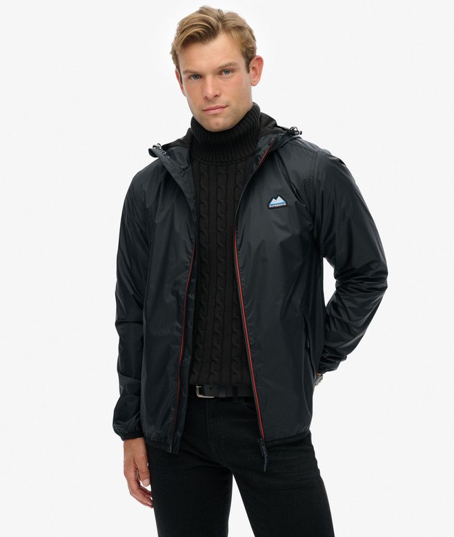 mens Essential Tri Windbreaker Jacket in Trail Navy | Superdry UK