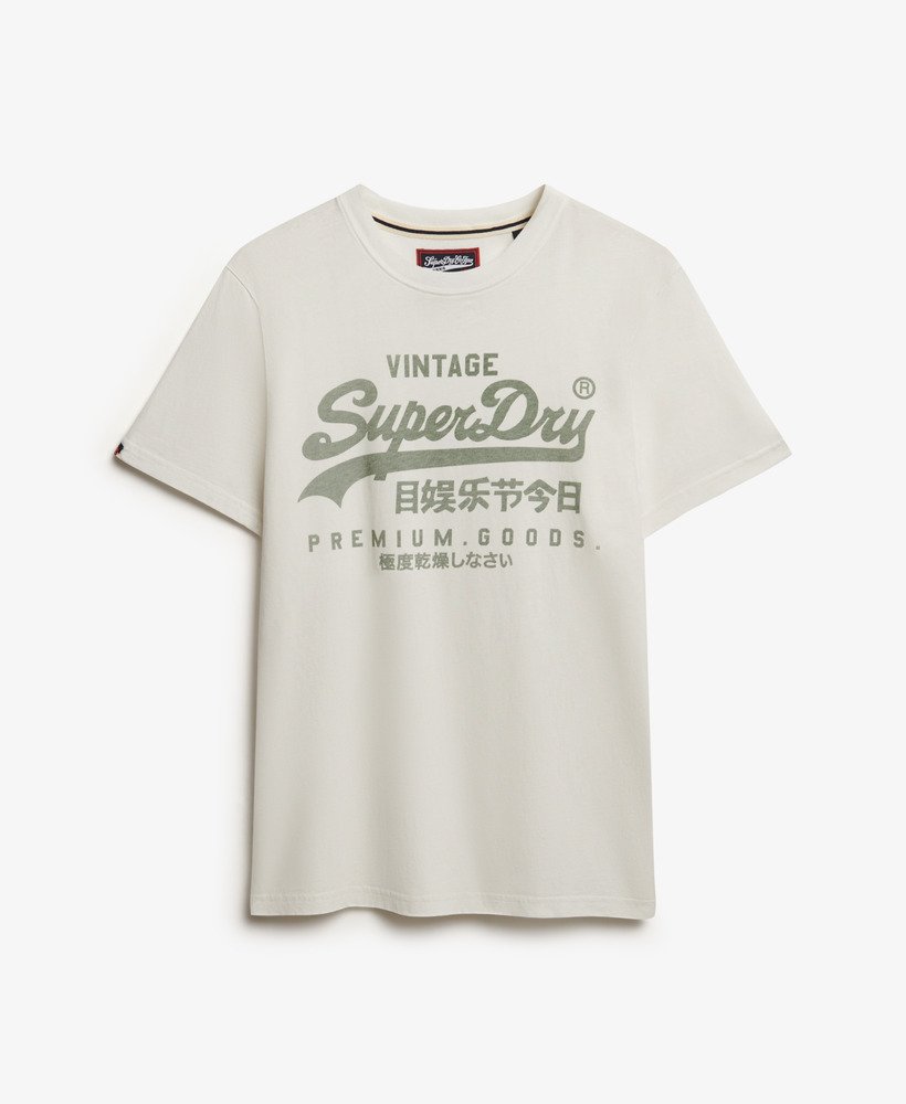 mens Vintage Logo Classic T-Shirt in WINTER WHITE | Superdry UK