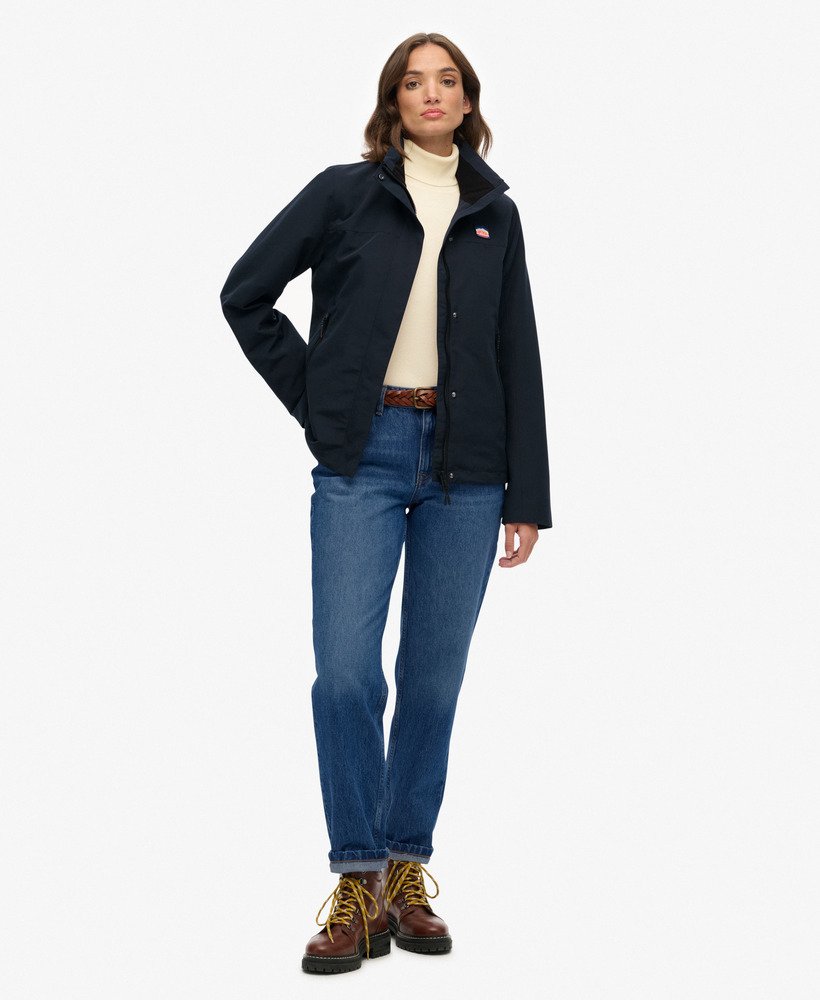 womens Non Hooded Shell Jacket in Eclipse Navy | Superdry UK