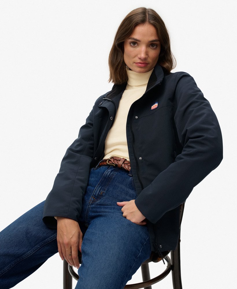 womens Non Hooded Shell Jacket in Eclipse Navy | Superdry UK