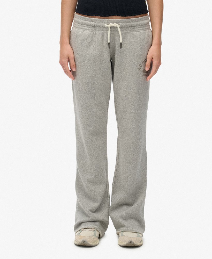 womens Athletic Essentials Low Rise Flare Joggers in GREY MARL ...