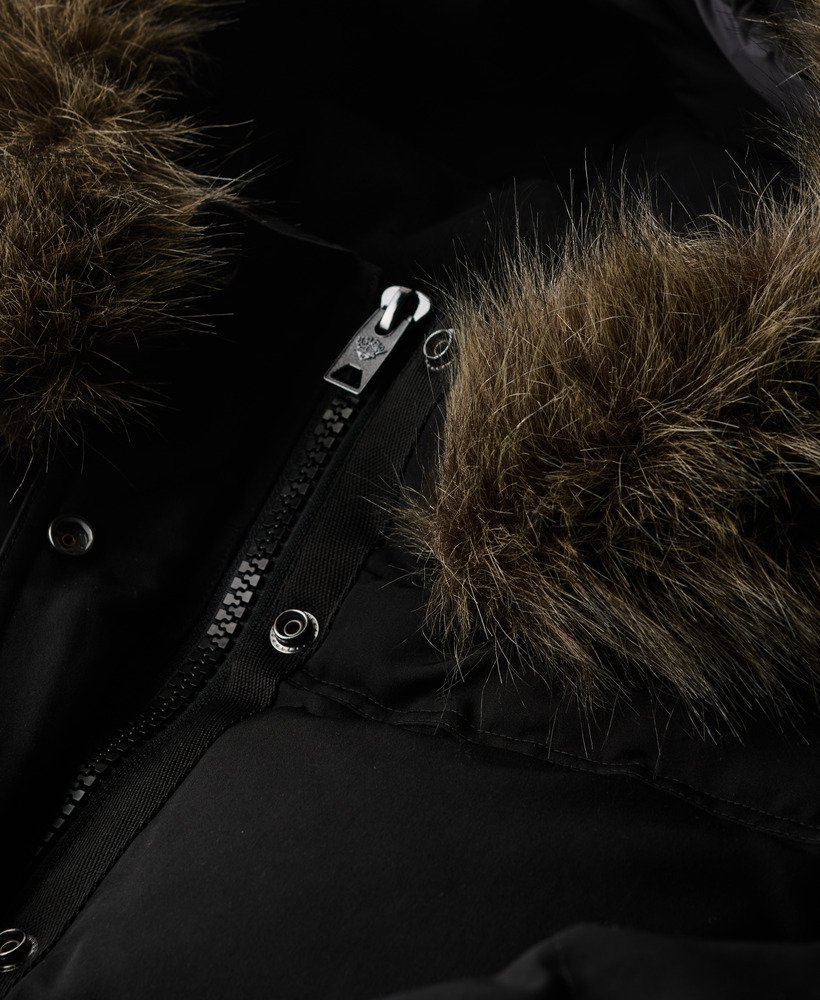 womens Everest Classic Puffer Jacket in Black | Superdry UK
