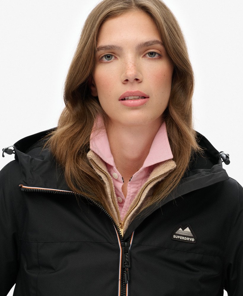 womens Essential Tri Windbreaker Jacket in Black | Superdry UK