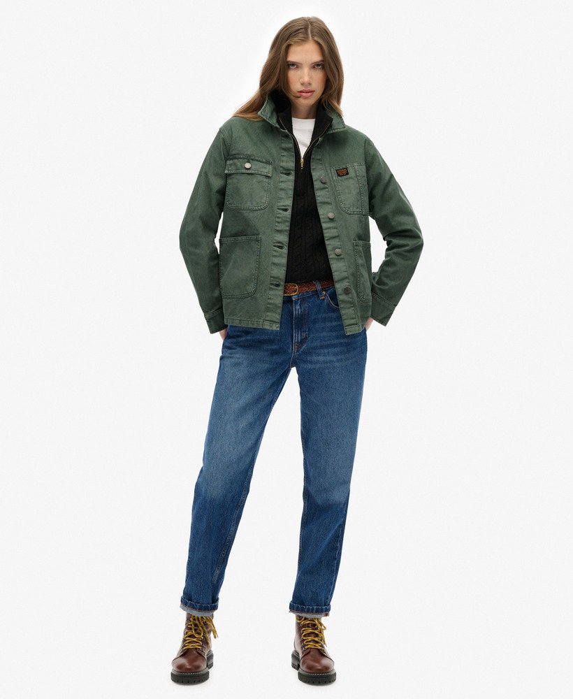 womens Chore Jacket in Balsam Green | Superdry UK