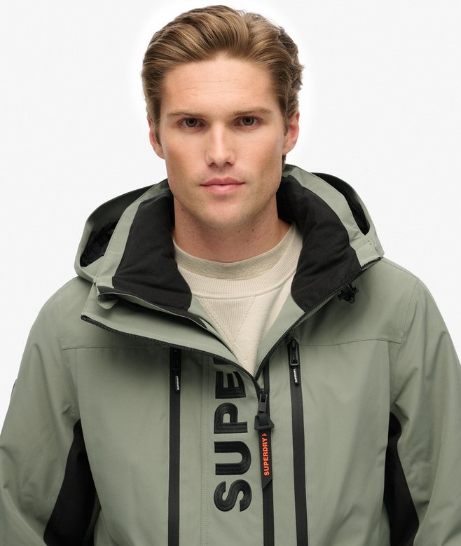 mens Ultimate Freestyle Ski Jacket in Freestyle Green | Superdry UK